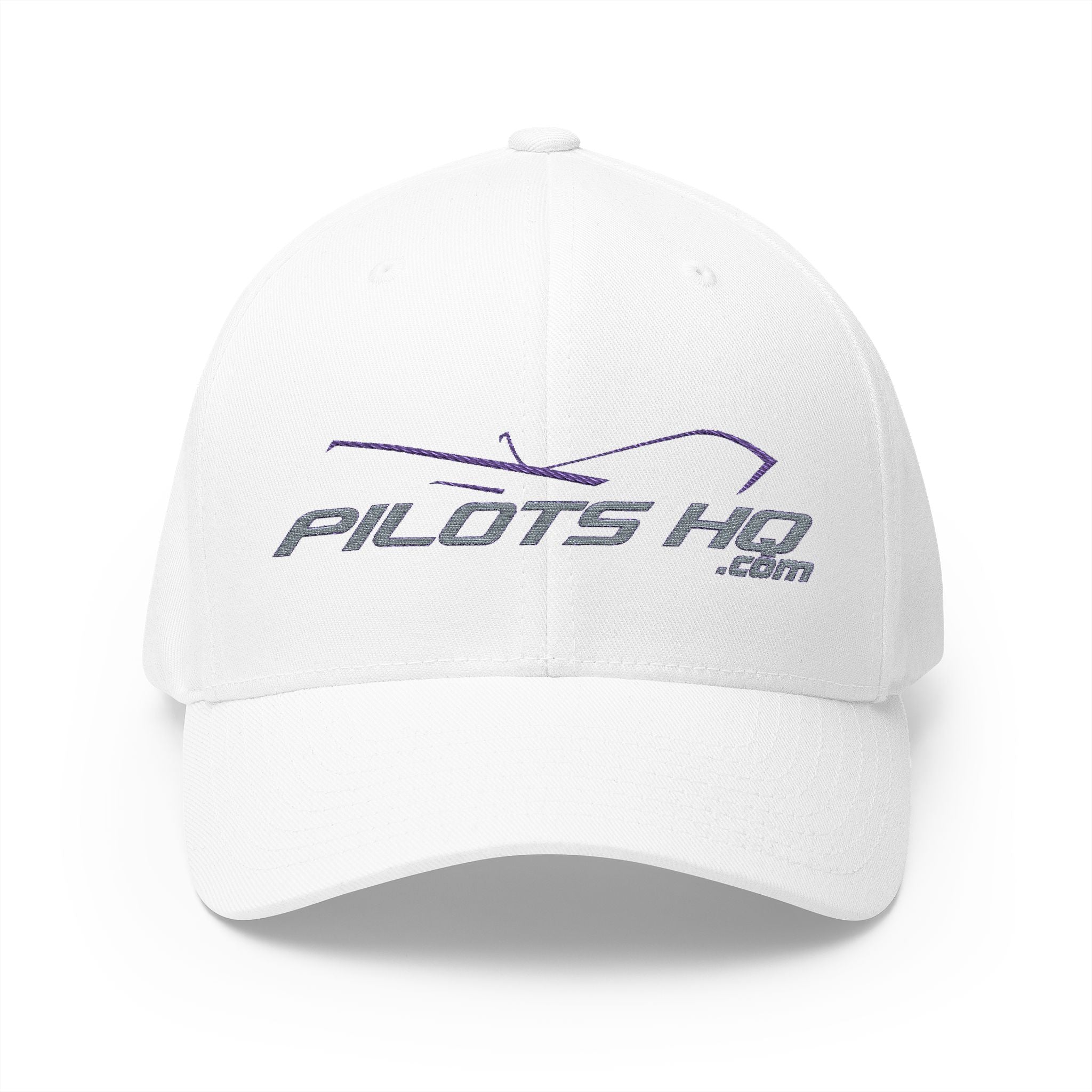 Pilots HQ Structured Cap – Classic Fit, Curved Visor, Embroidered Logo – Pilots HQ LLC.