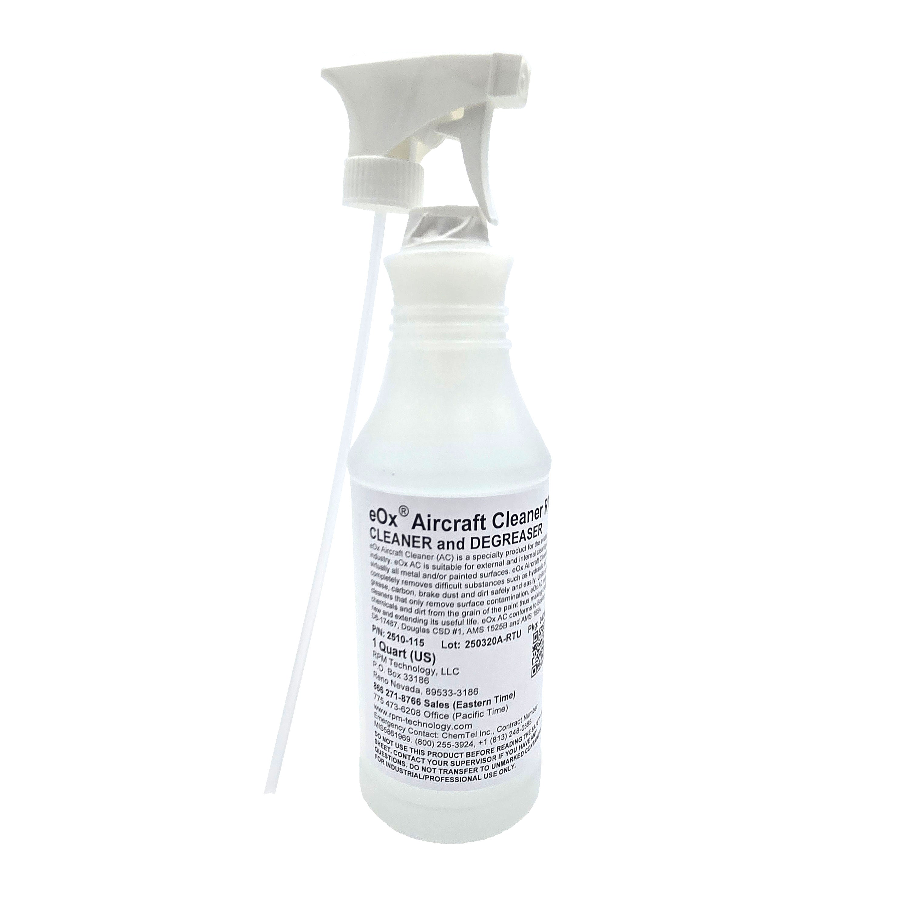 eOx® Aircraft Cleaner – Pilots HQ LLC.