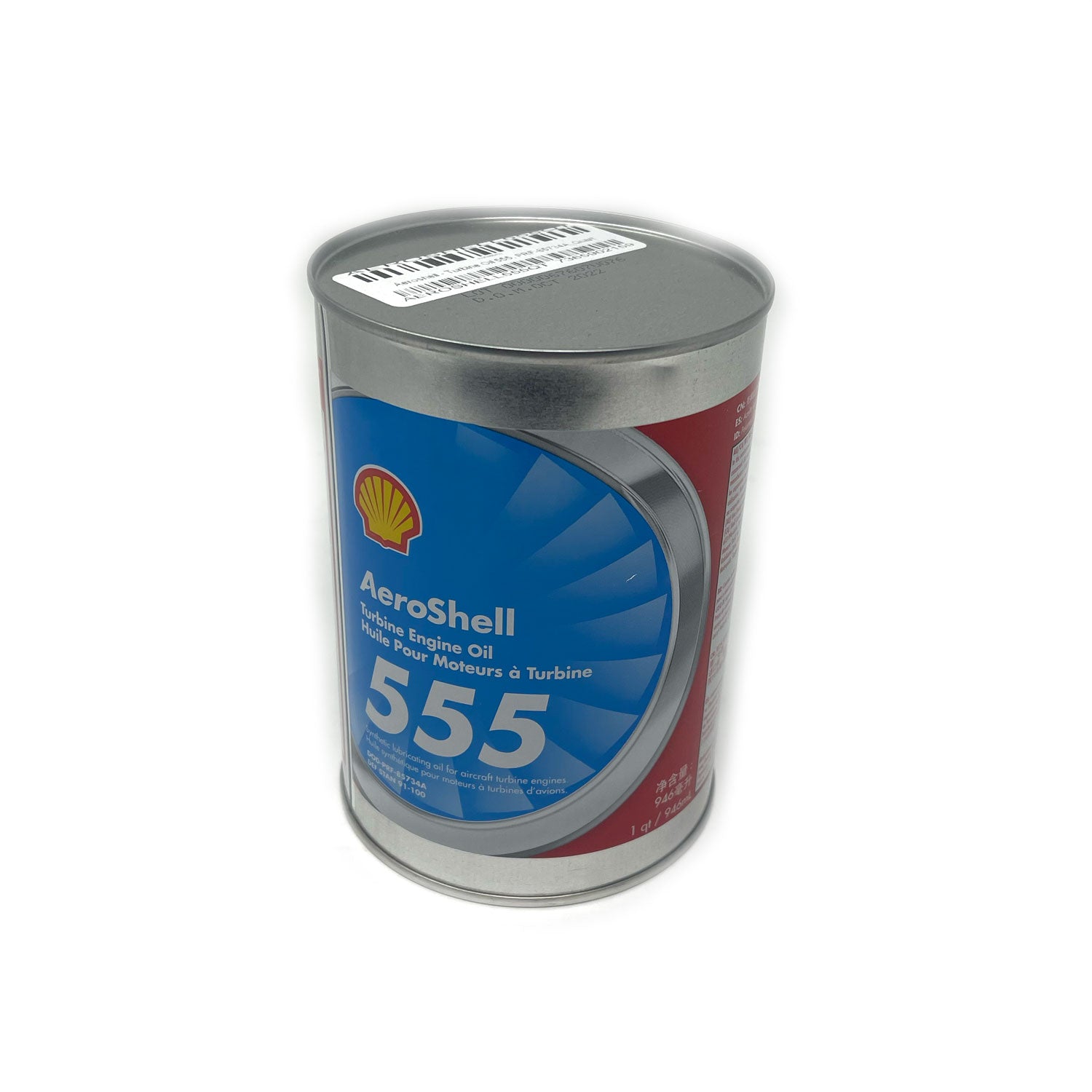 Aeroshell - Turbine Oil 555, PRF-85734A, Quart – Pilots HQ LLC.