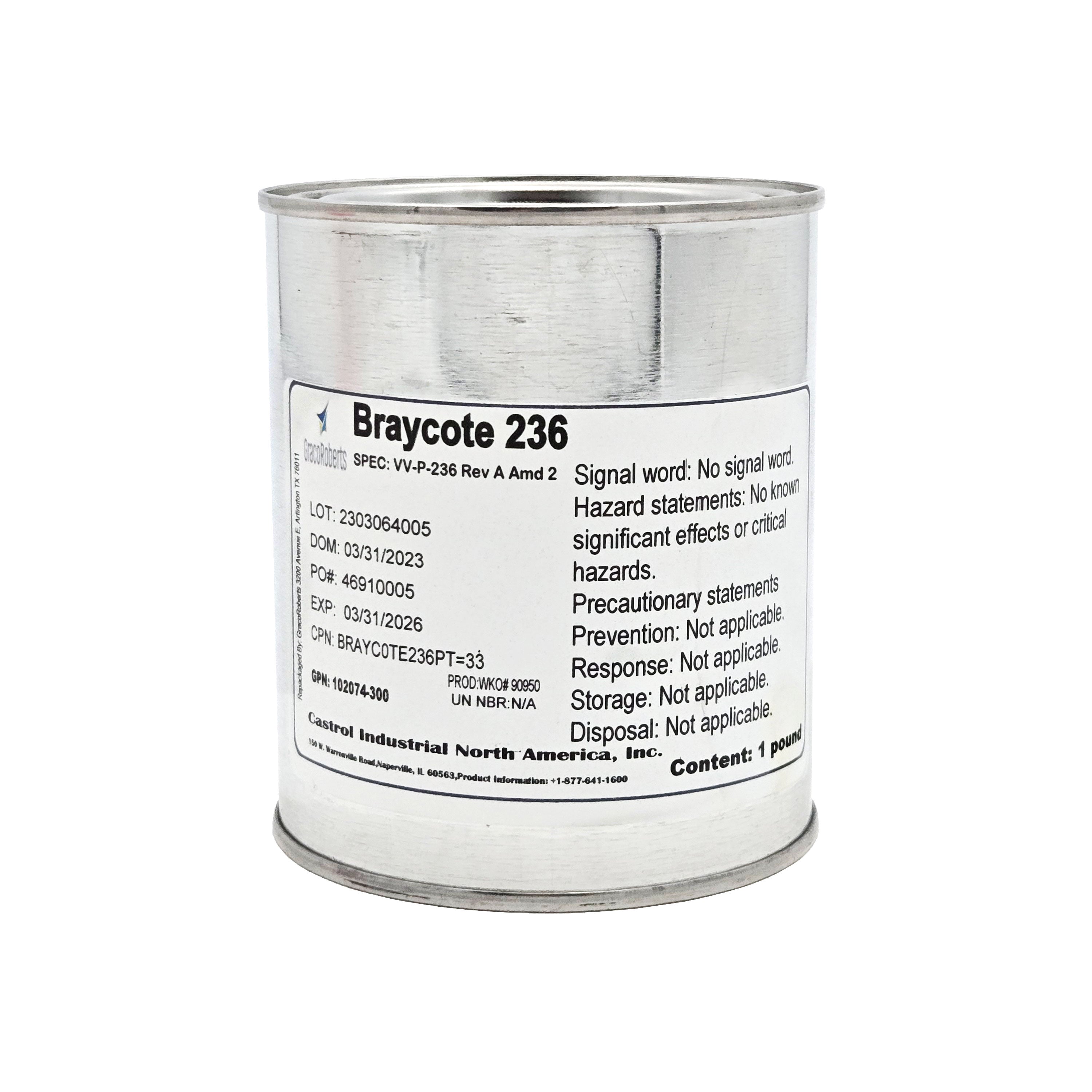 Castrol - Braycote 236 Corrosion Preventive Grease, Pint – Pilots HQ LLC.