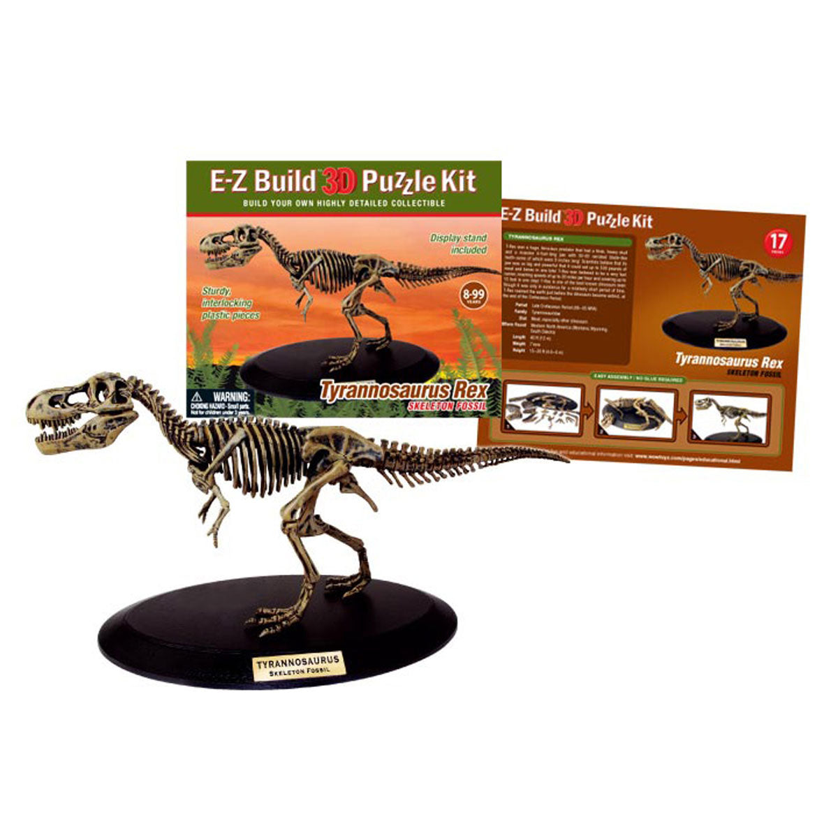WowToyz® - E-Z Build™ 3D Puzzle Kit Tyrannosaurus Rex Skeleton – Pilots ...
