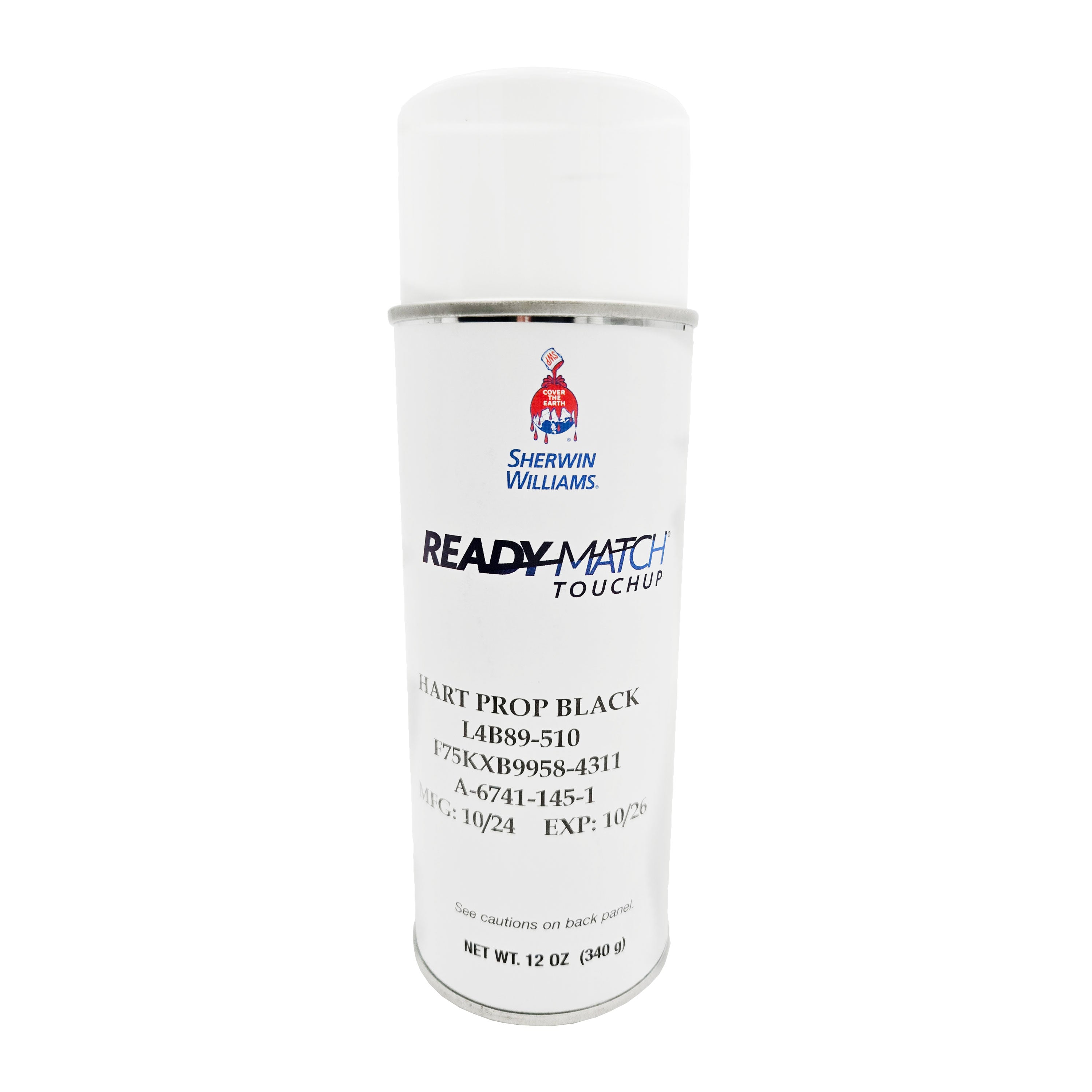 Sherwin-Williams® F75KXB9958 Flat Black Enamel Propeller Touch-Up Pain ...