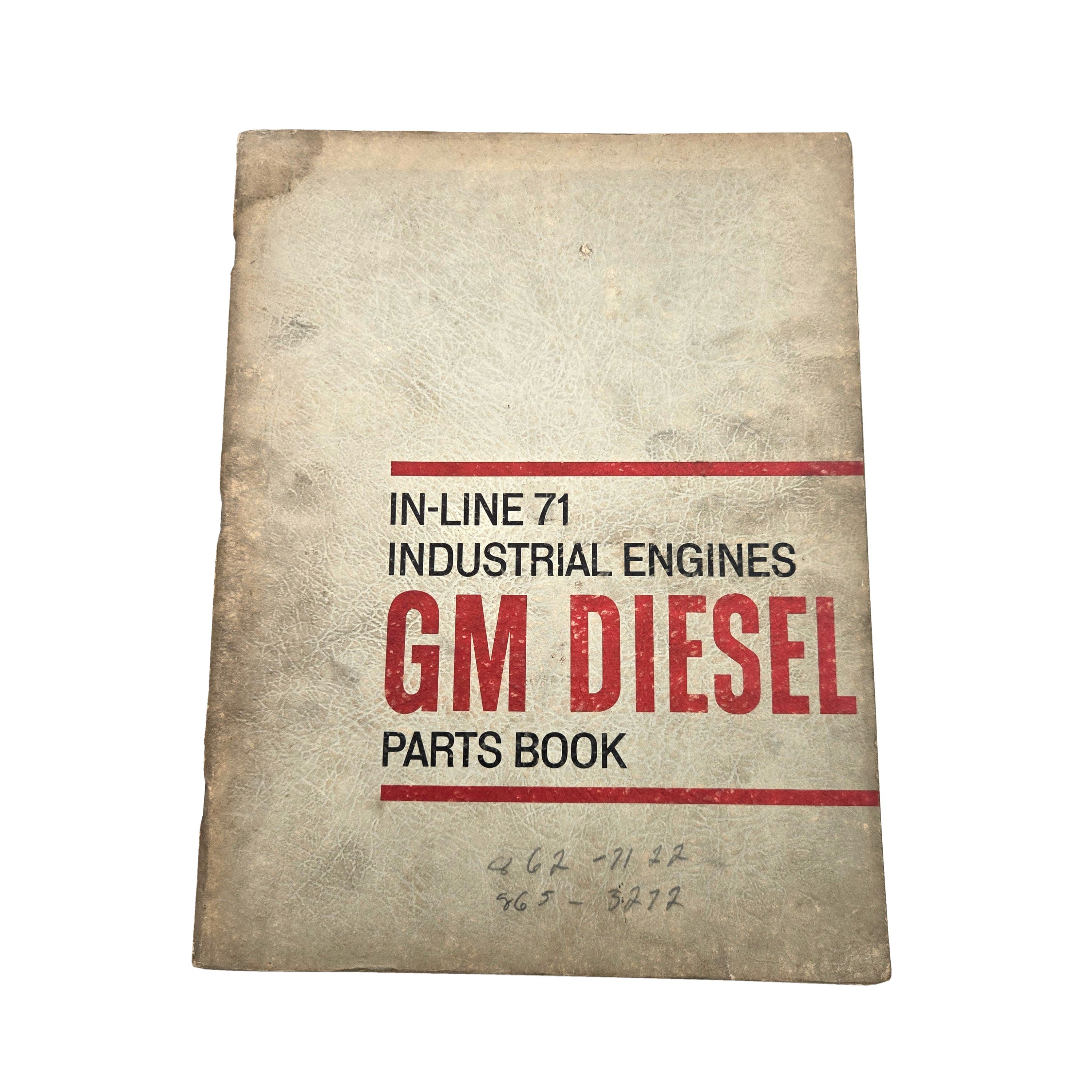 GM Detroit Diesel In-Line 71 Engines General Motors Parts Book Manual ...