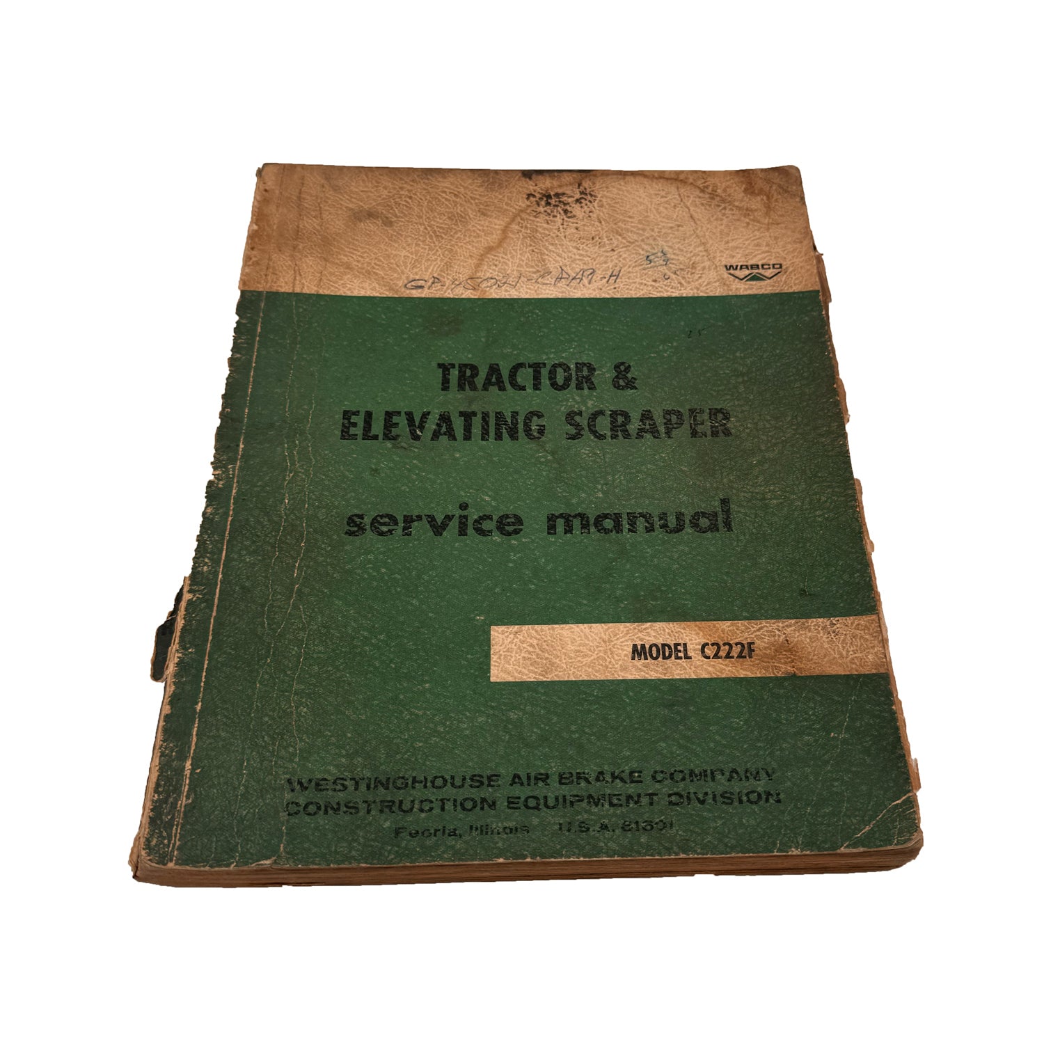 Wabco C222F Tractor & Elevating Scraper Service Manual – Pilots HQ LLC.